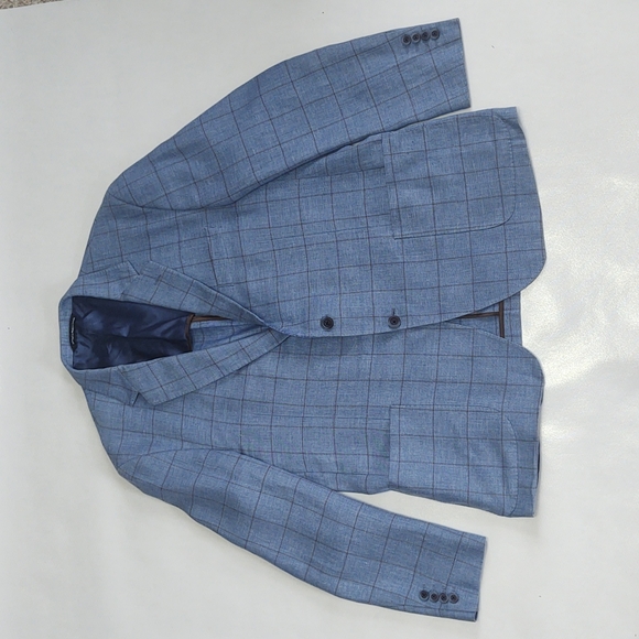 Coppley | Suits & Blazers | Coppley Blazer Blue And White Checked See ...
